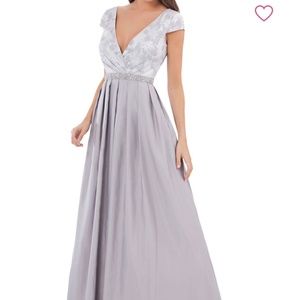 JS Collections | Dresses | Js Collections Jacquard Pleated Gown In ...